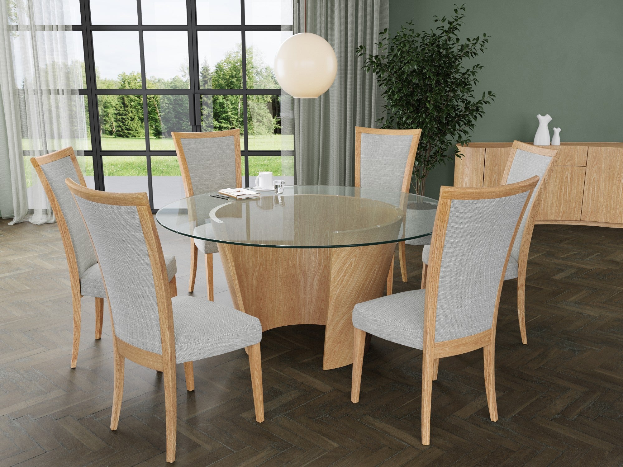 Pebble Round Dining Table – Tom Schneider