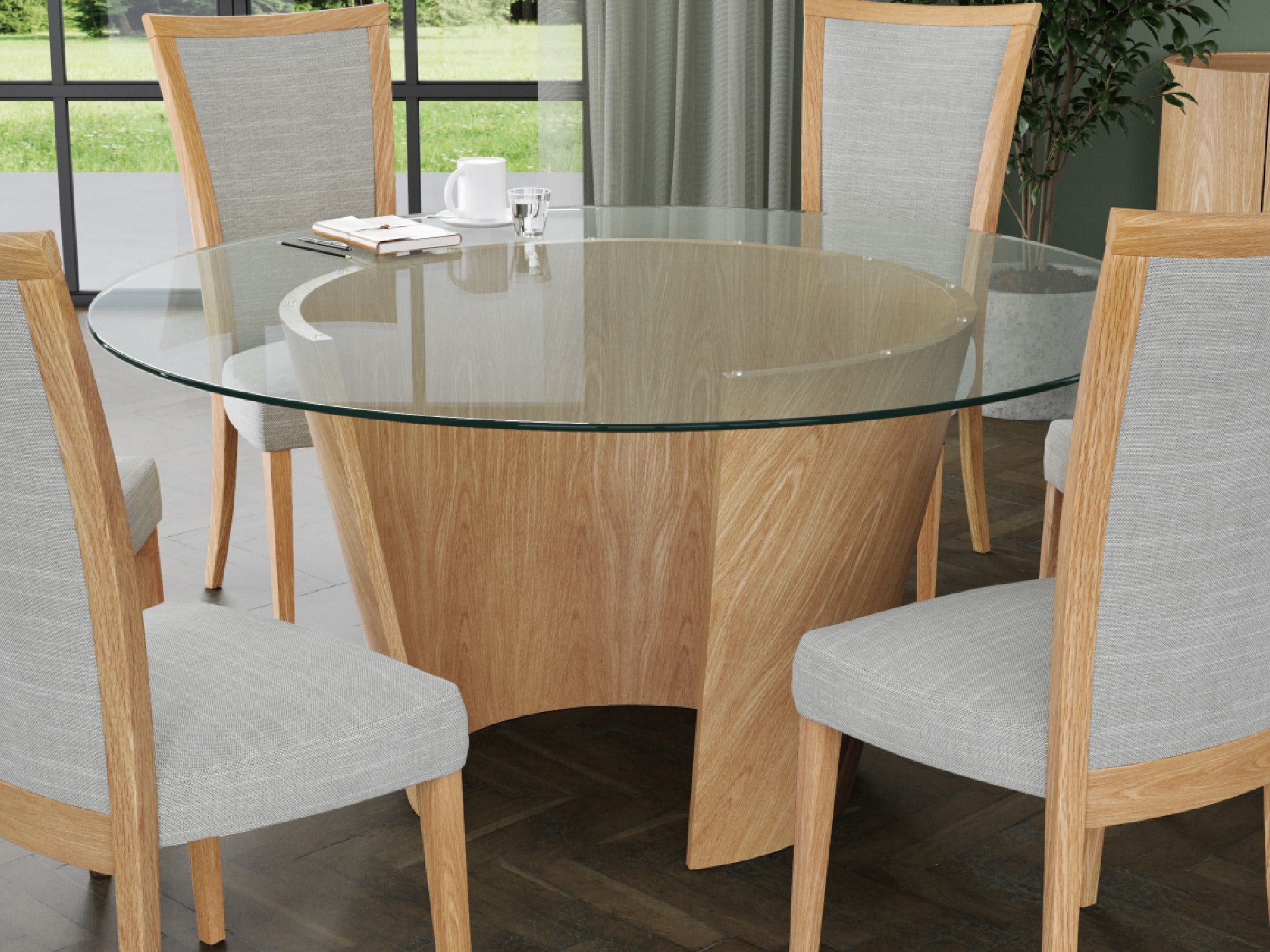 Pebble Round Dining Table – Tom Schneider