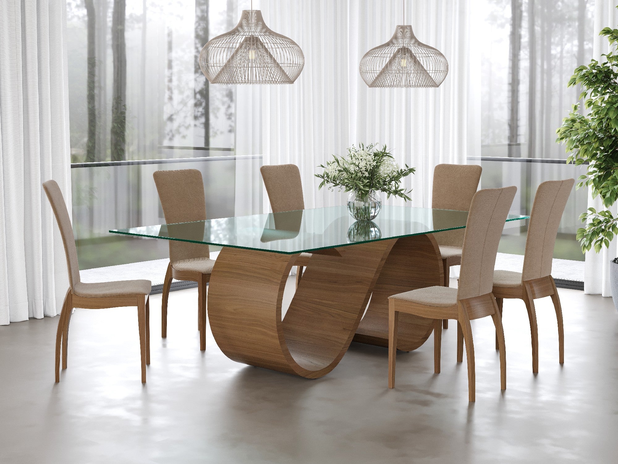 Swirl Dining Tables. – Tom Schneider