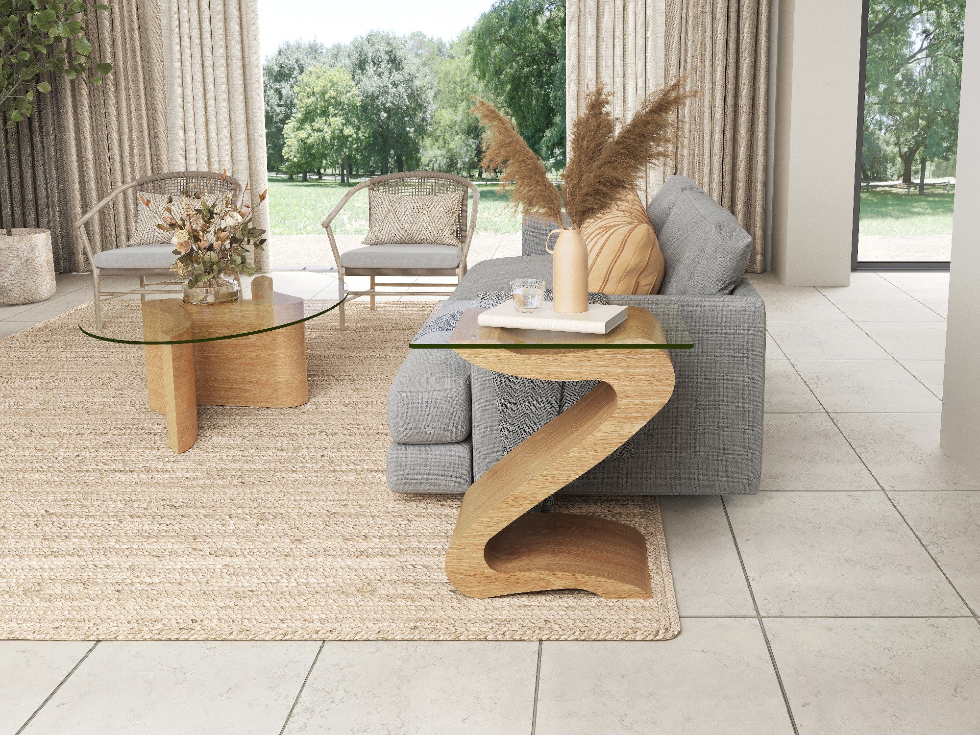 Serpent Lamp Table – Tom Schneider